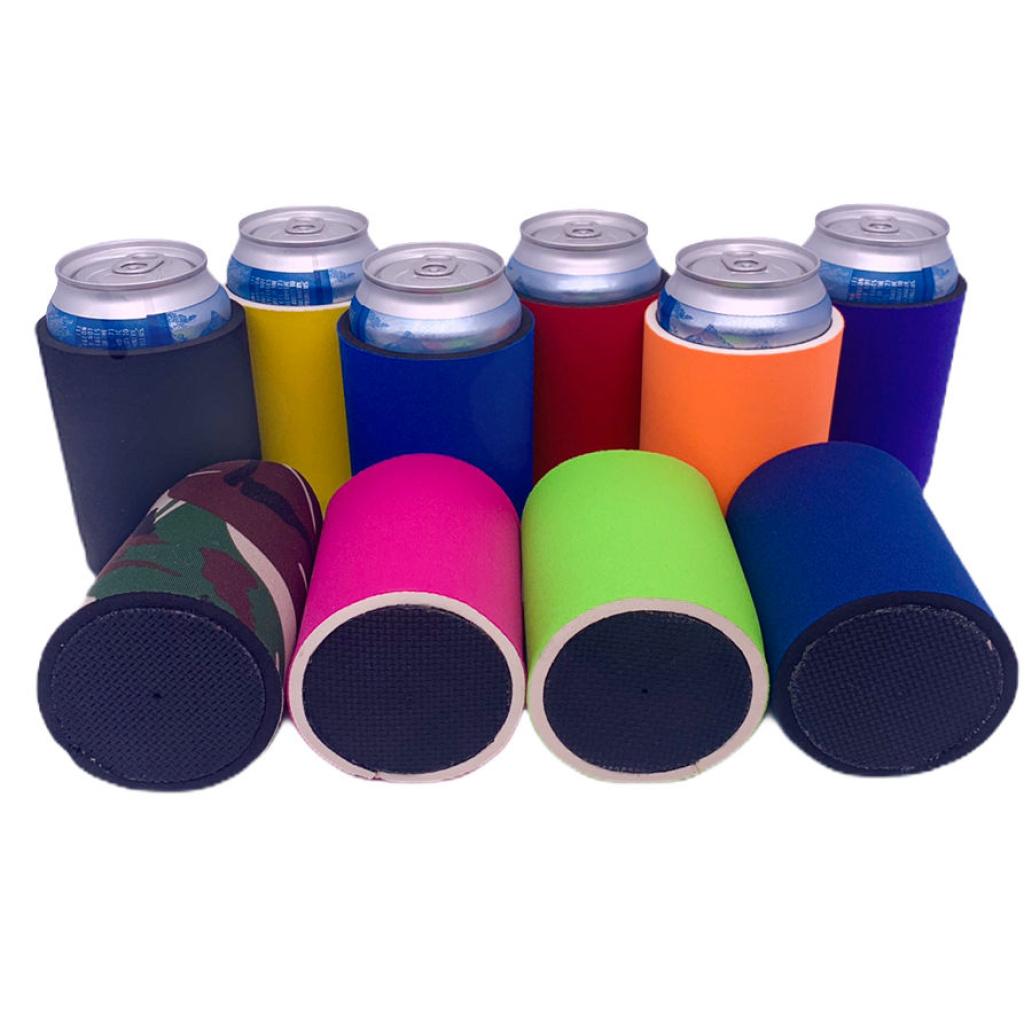 Blank Thick Neoprene Full Bottom Can Coolie Variety Color Packs ...